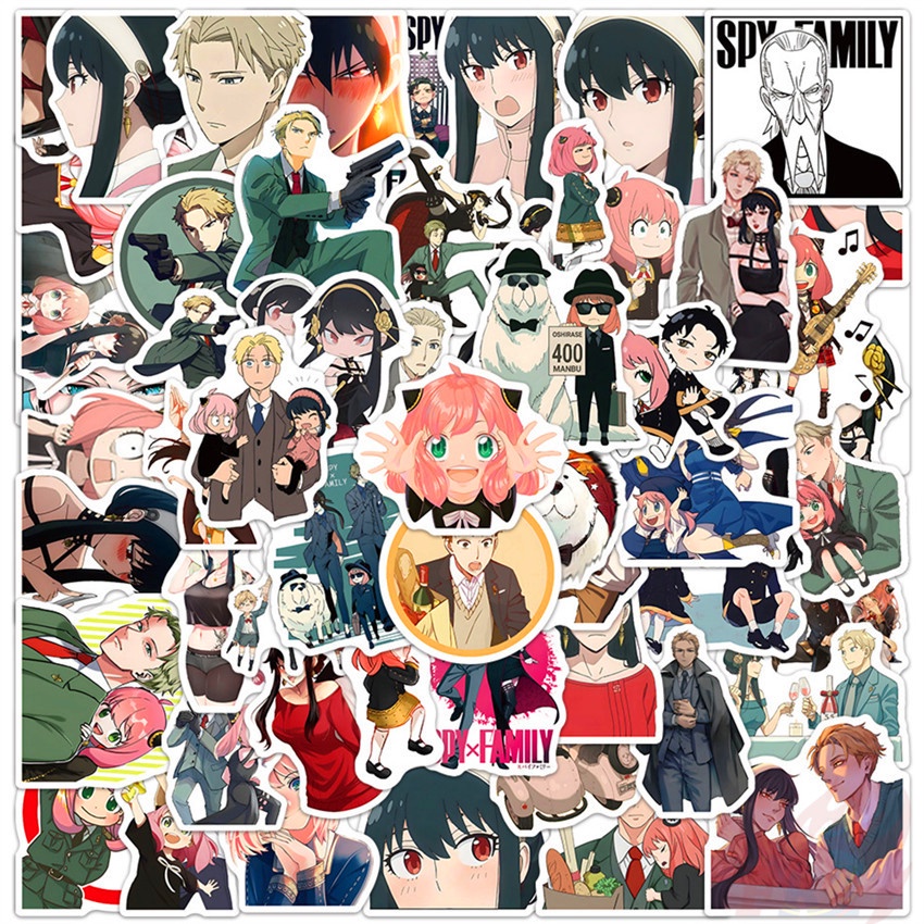 SPY×FAMILY Series 05 Stickers 60Pcs/Set DIY Fashion Waterproof Doodle ...