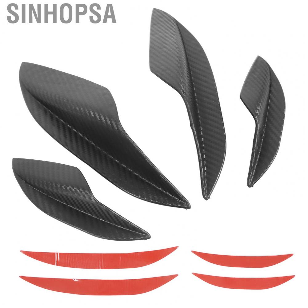 Sinhopsa Bumper Fin Car Front Side Splitter Canards Lip Spoiler ...