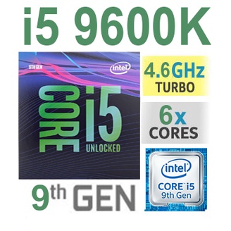 CPU INTEL CORE i5 9600K (Socket 1151V2) มือสอง พร้อมส่ง แพ็คดีมาก!!! [[[แถมซิลิโคนหลอด พร้อมไม้ ...