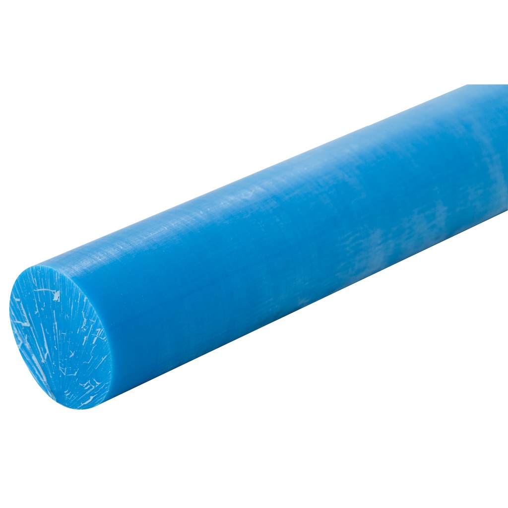 MC NYLON-6 BLUE ROD MC Nylon BLUE ท่อน ขนาด O.D. 100 mm. ยาว 100 cm ...