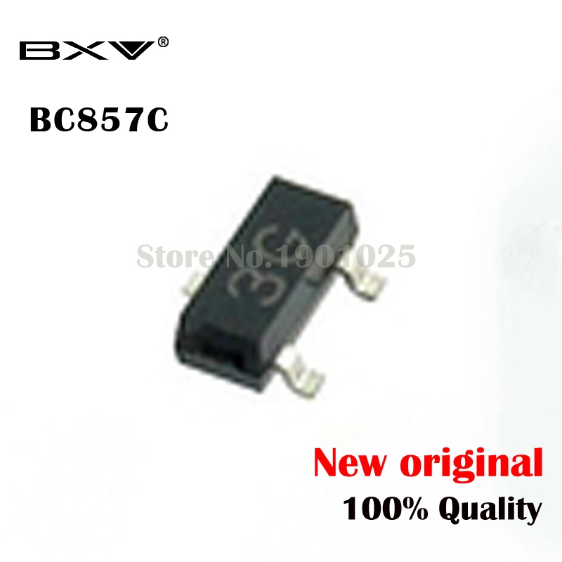ทรานซิสเตอร์ ไตรโอด BC857C SOT-23 BC857 SMD BC857C (3G) 0.1A/45V 100 ชิ้น | Shopee Thailand