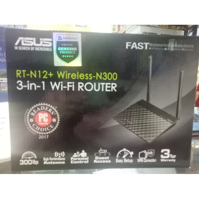 Asus Rt-N12 + เราน์เตอร์ไร้สาย N-300 3-in-1 Wifi Router | Shopee Thailand
