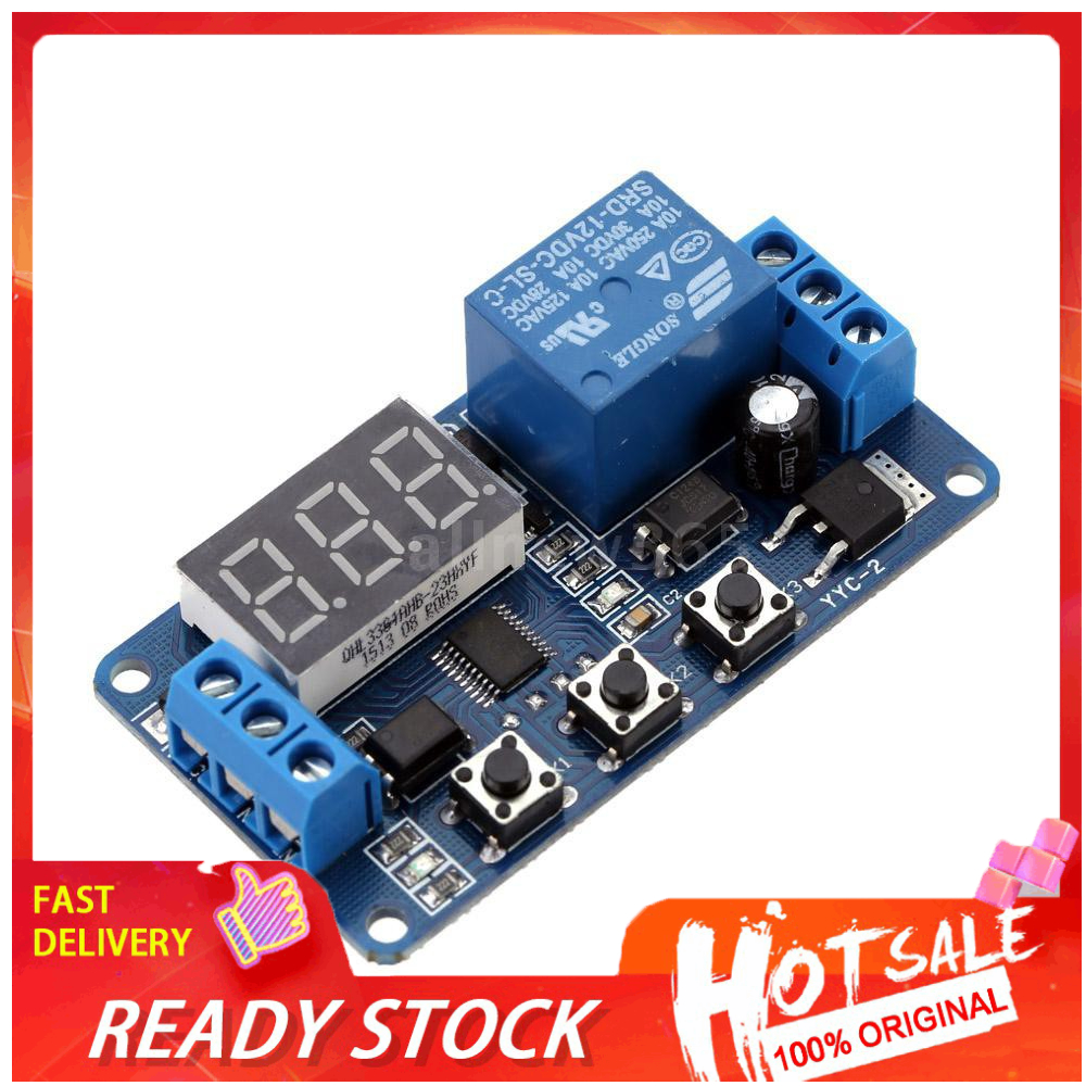 🔥12V LED Display Automation Digital Delay Timer Control Switch Relay Module | Shopee Thailand