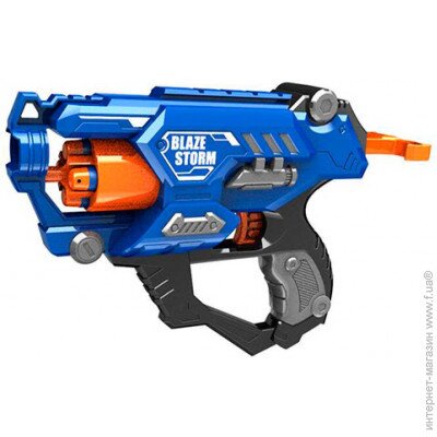 ปืนกระสุนโฟม Blaze Storm Gun ปืนเนิร์ฟ พร้อมกระสุน 10 นัด - zecong toys ...
