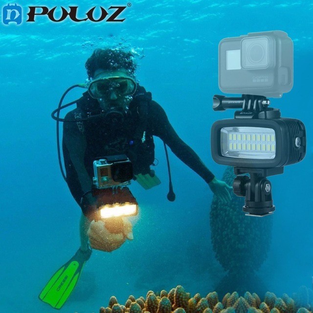 PULUZ GoPro Underwater Diving LED Lighting แฟลซไฟดำน้ำสำหรับกล้องโกโปร ...
