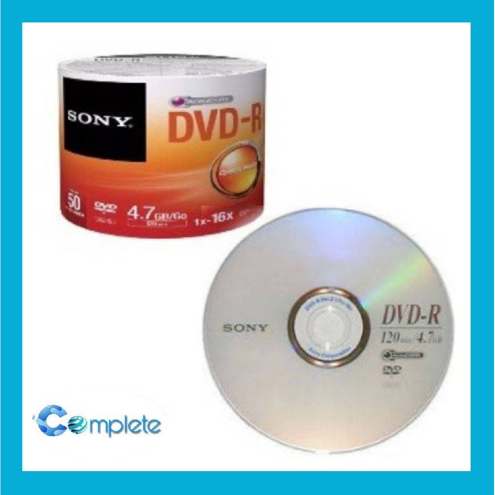 SONY DVD-R 4.7 GB/120 min (50แผ่น/PACK) | Shopee Thailand