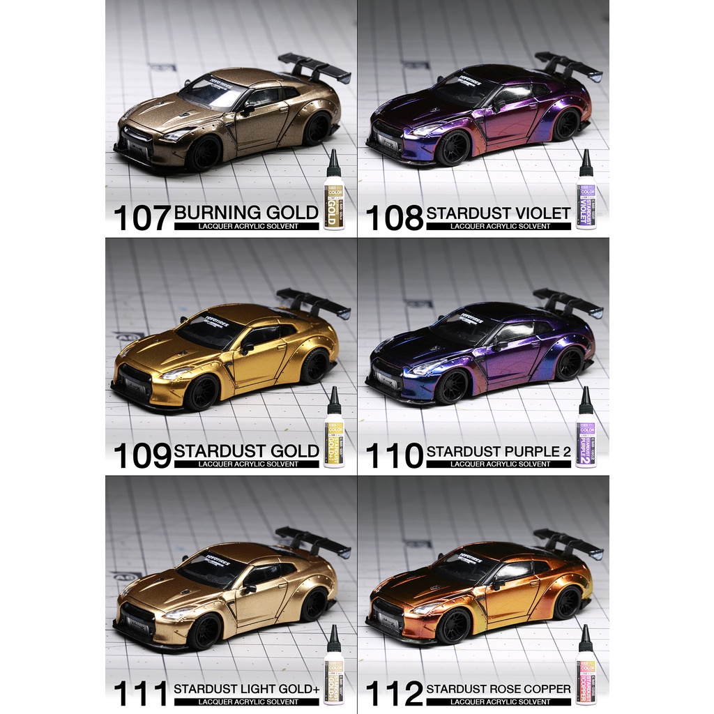 สีแอร์บรัช [RADITZ STUDIO] No.101-122 STARDUST&METALLIC SERIES Pre ...