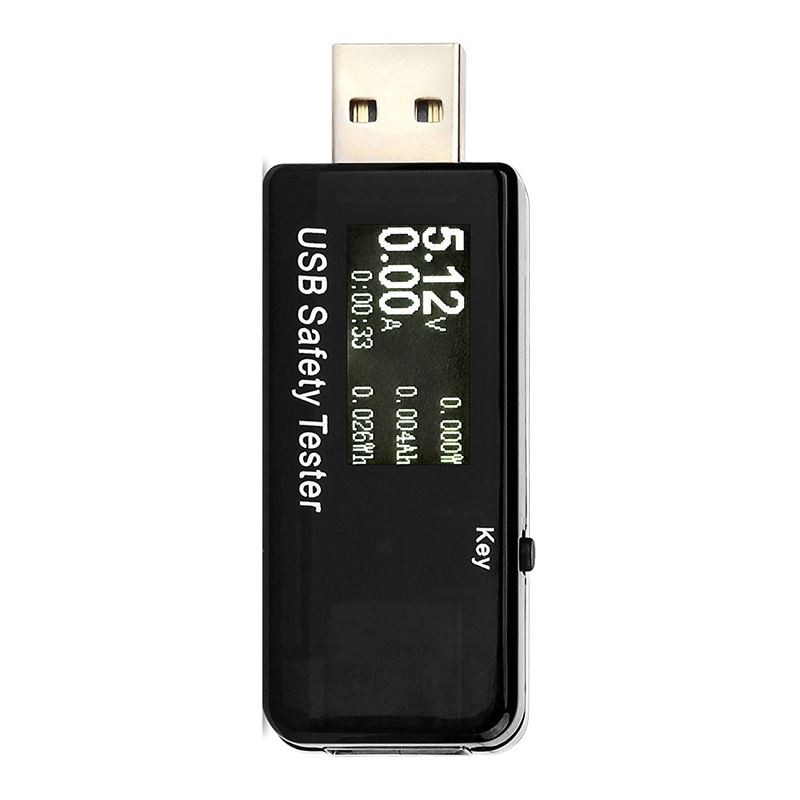 USB Safety Security Tester LED Digital Voltmeter Ammeter แบตเตอรี่ไฟ ...