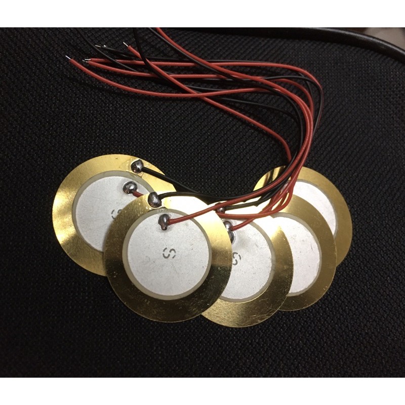 Piezo Elements อุปกรณ์เสริมกลองเซนเซอร์ 1, 5 ชิ้น 27 มม . + ลวดทองแดง ...