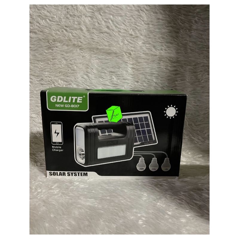 โซล่าเซลล์ชุดนอนนา GD 8017 ไฟสปอตไลท์ พลังงานแสงอาทิตย์ GD Plus GD ชุดนอนนา | Shopee Thailand