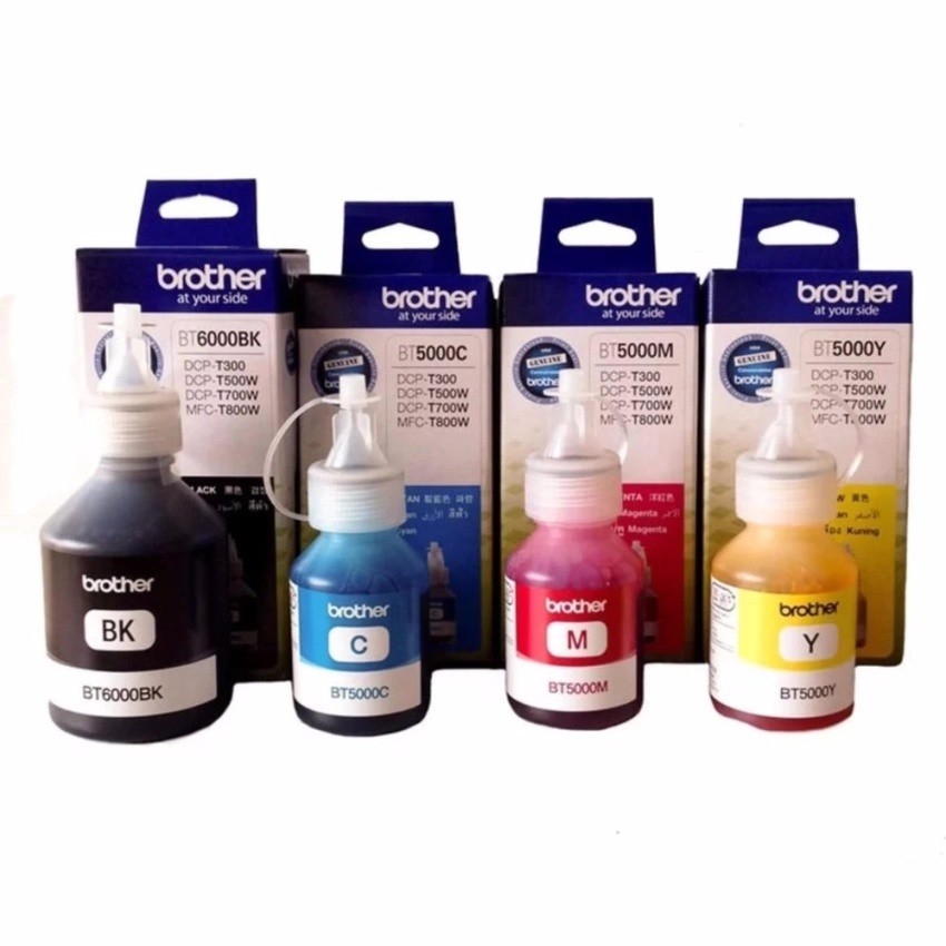 Brother Ink BT6000BK,BT5000C,BT5000M,BT5000Y for T300/T500W/T700W/T800W ...