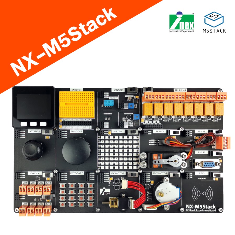 INEX NX-M5Stack+หนังสือ /ชุดทดลองเพื่อการเรียนรู้/ใช้งาน M5Stack/microcontroller/ไมโคร ...