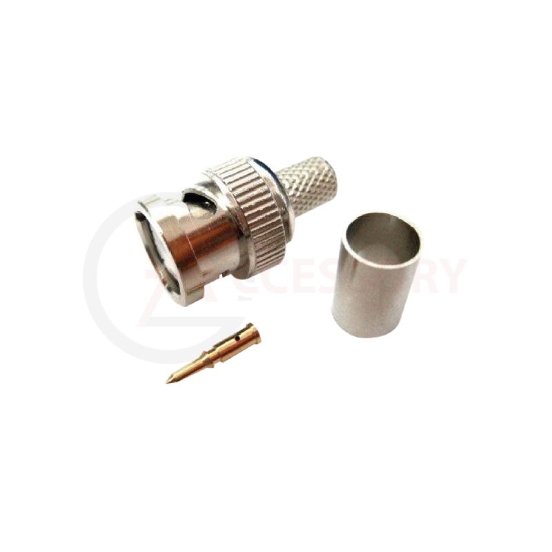 LINK, หัวต่อสาย Coaxial BNC Plug RG6 แบบย้ำ ตัวผู้ 5C-2V Crimp Type Link รุ่น UC-0026 สินค้า ...