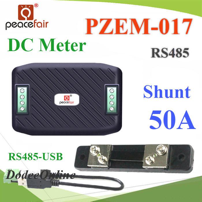PZEM-017 IoT DC Meter 0-300V Modbus Energy Meter RS485 With 50A shunt ...