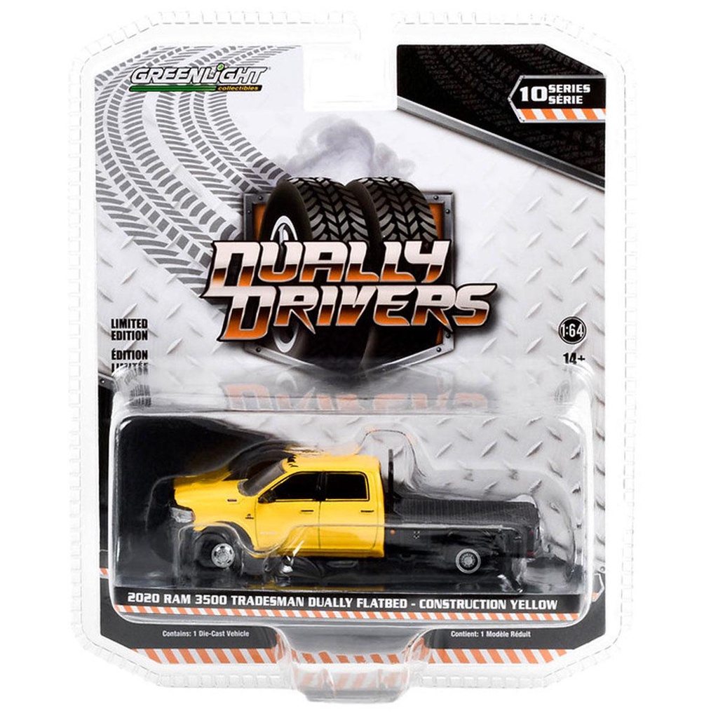 Greenlight 1/64 Dually Drivers Series 10 2020 RAM 3500 Tradesman Dually ...