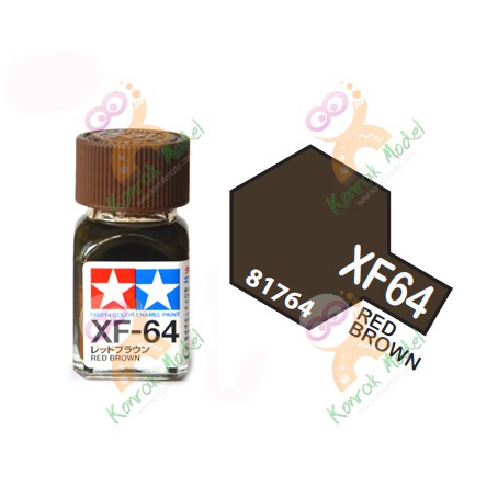 สีสูตรน้ำมัน Tamiya Enamel XF64 Red Brown 10ml | Shopee Thailand