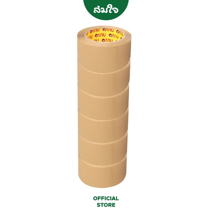 Nuvo (นูโว) เทป OPP ขนาด 48x100 หลา มีให้เลือก 2 แบบ แบบใส และแบบขุ่น 6 ...