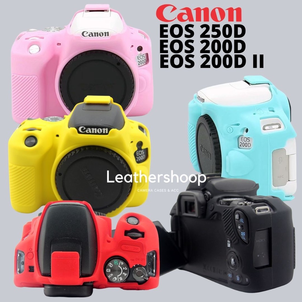 ฝาครอบ Canon EOS 200D | 200d Mark II | ยาง ซอฟท์เคสยาง 250d | Shopee ...