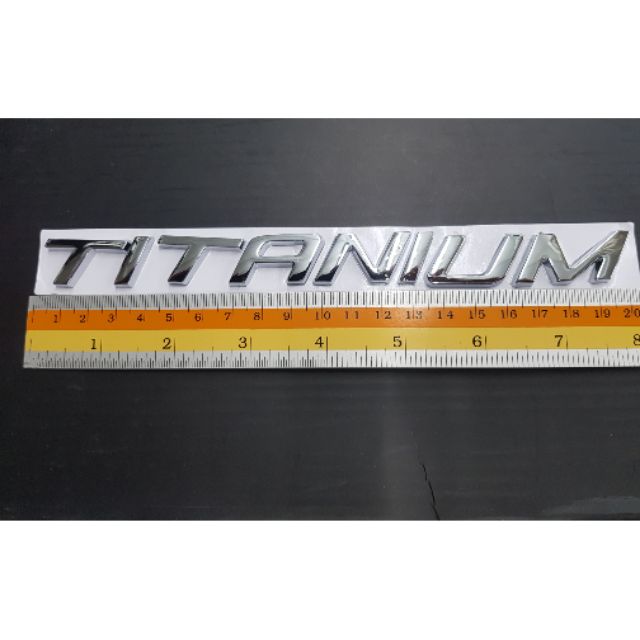 (Logo Titanium ของรถ Ford งานเหล็ก ตัวแยก | Shopee Thailand
