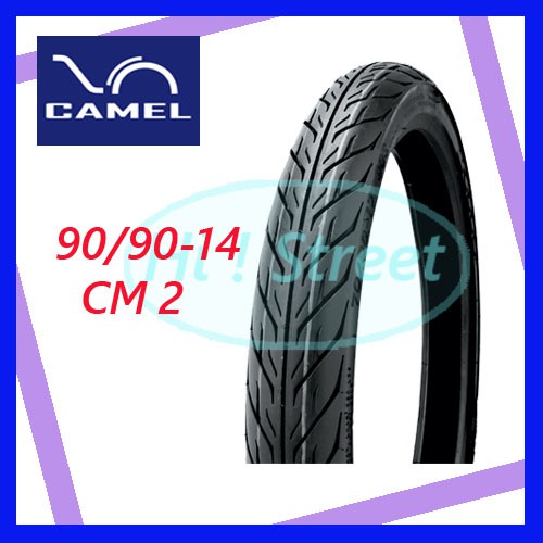 ยางมอเตอร์ไซค์ ยางนอก 90/90-14 ลายไฟ (ลายอีเกิ้ล) camel cm2 | Shopee ...