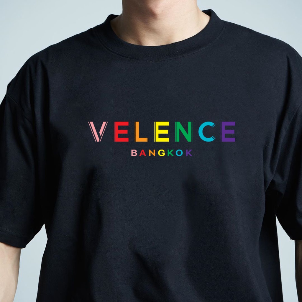 แฟชั่นคลาสสิกเสื้อยืด VELENCE Colorfull lifeวินไบร์ท | Shopee Thailand