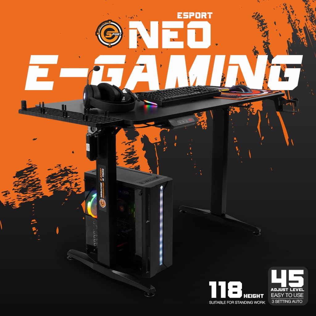 Neolution E-Sport Gaming Desk รุ่น E-Gaming โต๊ะปรับระดับไฟฟ้า ปรับระดับอัตโนมัติ. | Shopee Thailand
