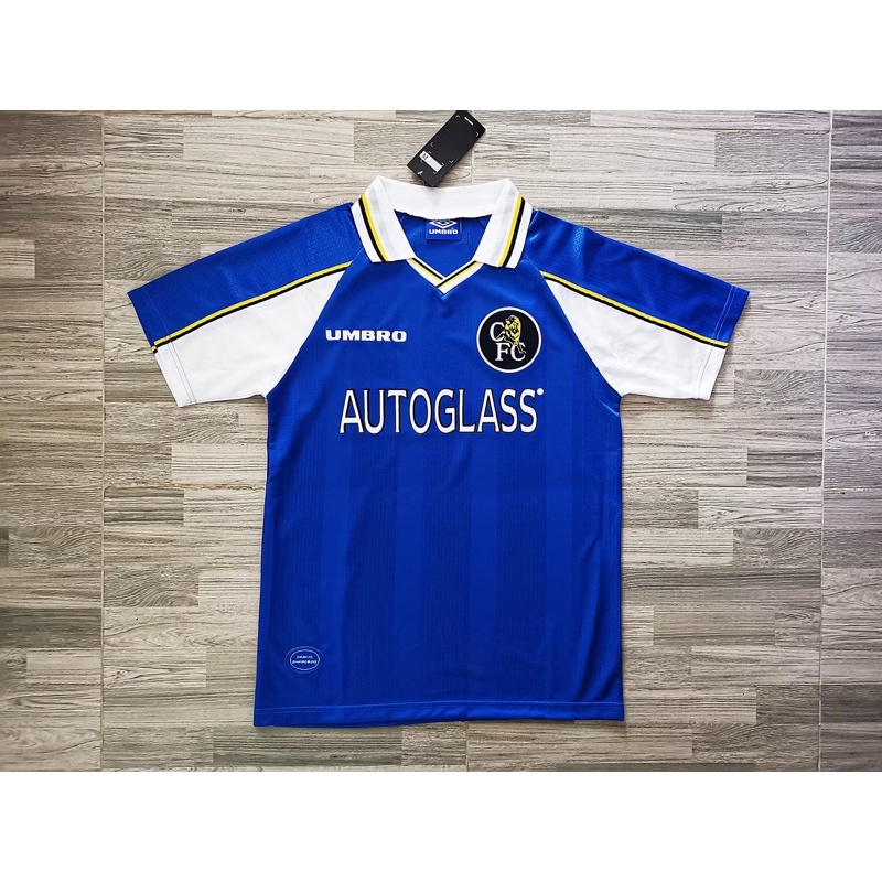 CHELSEA retro home kit 1997-99 เสื้อเชลซี ย้อนยุค 1997-99 | Shopee Thailand