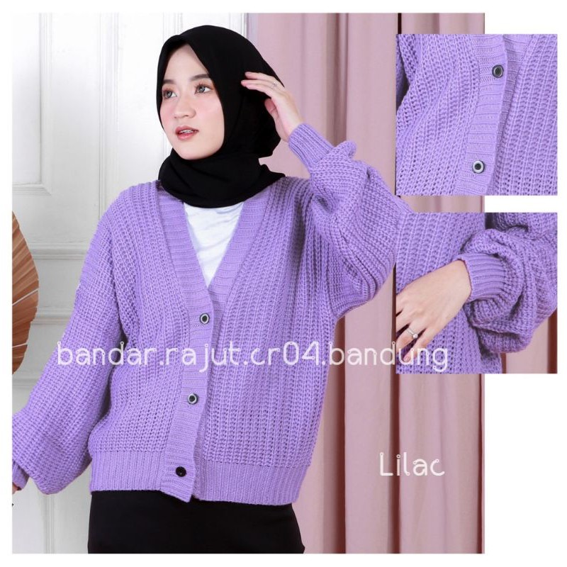 NACARA KNIT CROP CARDIGAN 3 GATE BRANDED/CLOTHINING | Shopee Thailand