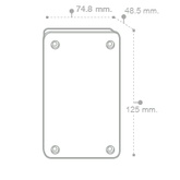 กล่องกันน้ำพลาสติกสีขาว นาโน NANO 2x4 และ 4x4 NANO-201 NANO-202 กล่องกันน้ำ junction box บล็อก ...