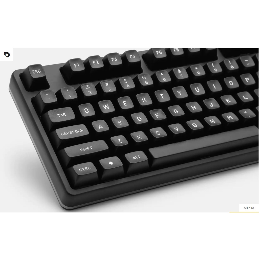 [พร้อมส่ง] DROP MT3 WHITE-ON-BLACK (WOB) คีย์แคป mechanical keyboard ...