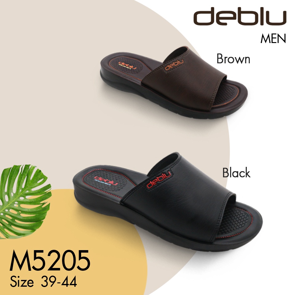 M5205 รองเท้าแตะ ชาย แบบสวม แบบหนีบ deblu เดอบลู นุ่มนิ่ม เพื่อสุขภาพ น้ำหนักเบา ของแท้ 100% ...
