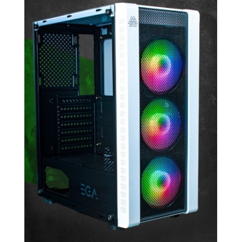 EGA TYPE C3 GAMING PC CASE Black/White | Shopee Thailand
