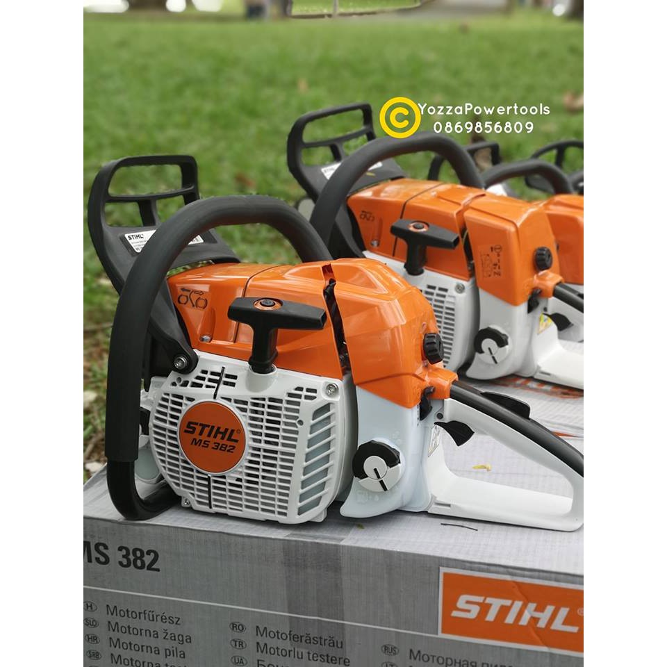 [ของแท้ 💯 %] เลื่อยยนต์สติล STIHL รุ่น MS382 กำลัง 5.3 แรงม้า แท้ 100% MADE IN BRAZIL บาร์25 ...