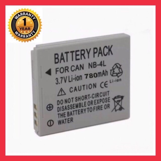 แบตเตอรี่กล้อง แคนนอนNB-4L/Canon Battery NB 4L- แบตเตอรี่กล้อง Canon NB ...