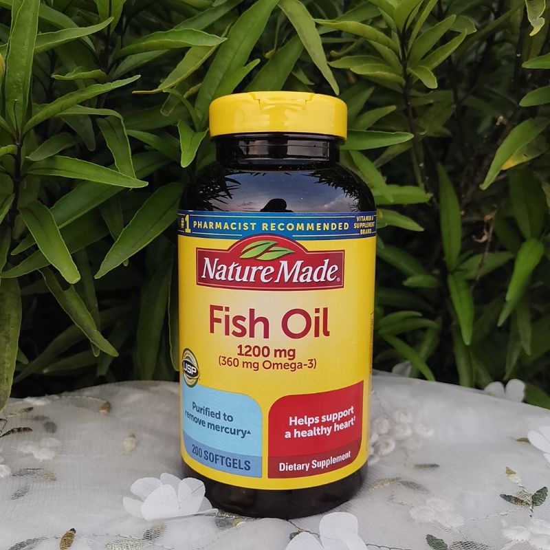 Nature Made Fish Oil 1200mg 200 Softgels | Shopee Thailand