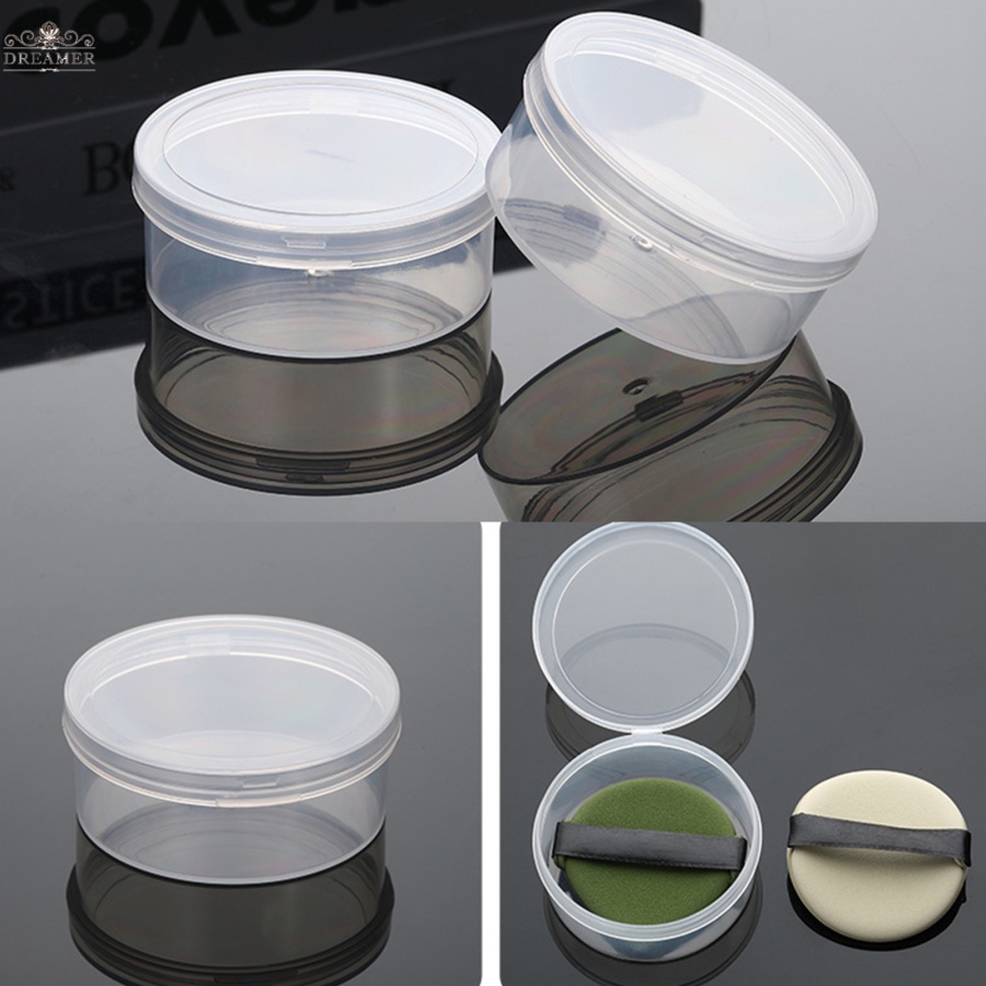 【DREAMER】Portable Powder Puff Makeup Box,Simple Makeup Organizer For ...