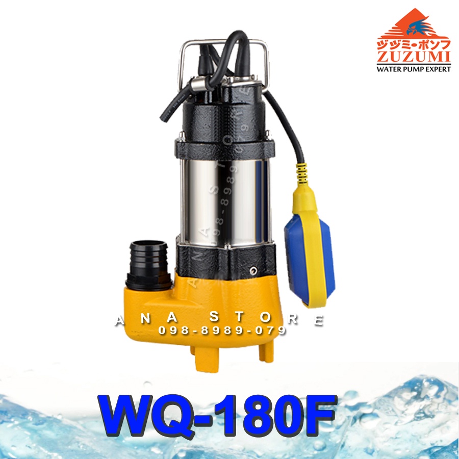 ปั๊มแช่ดูดโคลน ZUZUMI แท้ (สแตนเลส) WQ-series รับประกัน6เดือน | Shopee ...