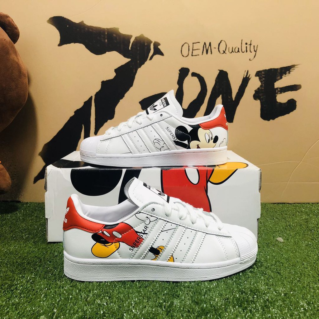 สินค้าลิขสิทธิ์แท้ Adidas Shamrock Disney Mickey Mouse รองเท้าลำลอง ...