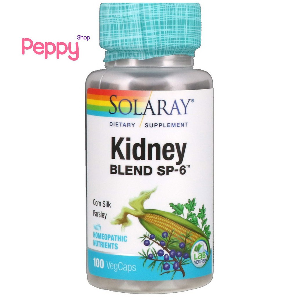 Solaray Kidney Blend SP-6 (100 VegCaps) ช่วยบำรุงไต 100 เวจจี้แคปซูล ...