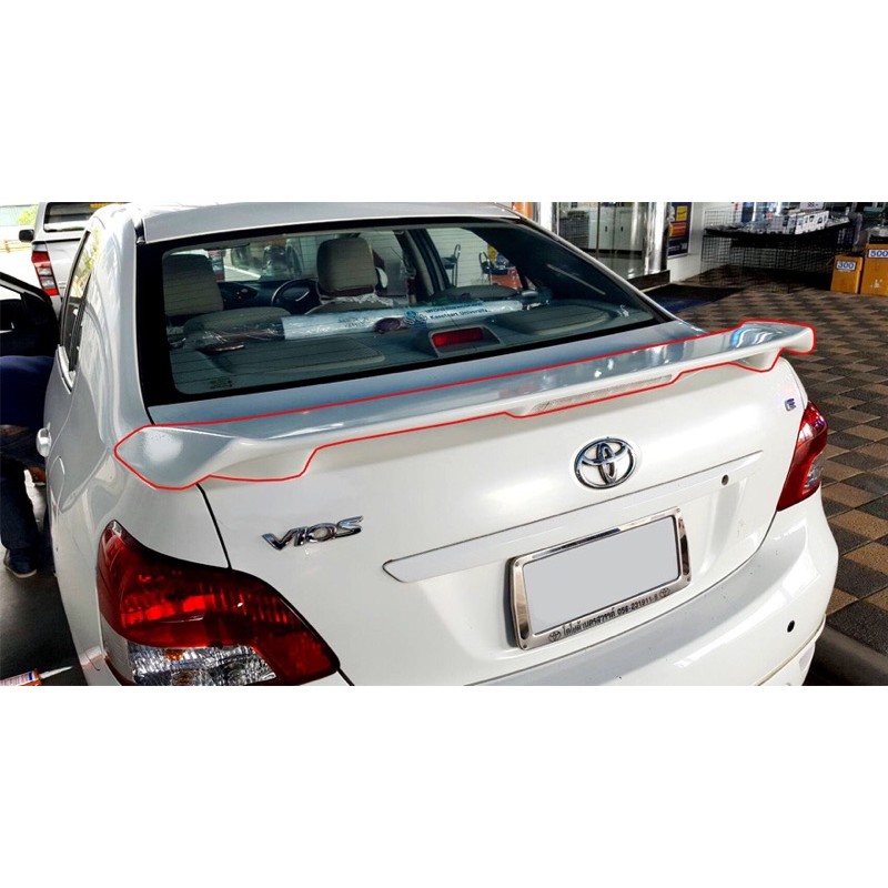 สปอยเลอร์พร้อมไฟเบรค Toyota Vios Gen2 ปี07-12 | Shopee Thailand