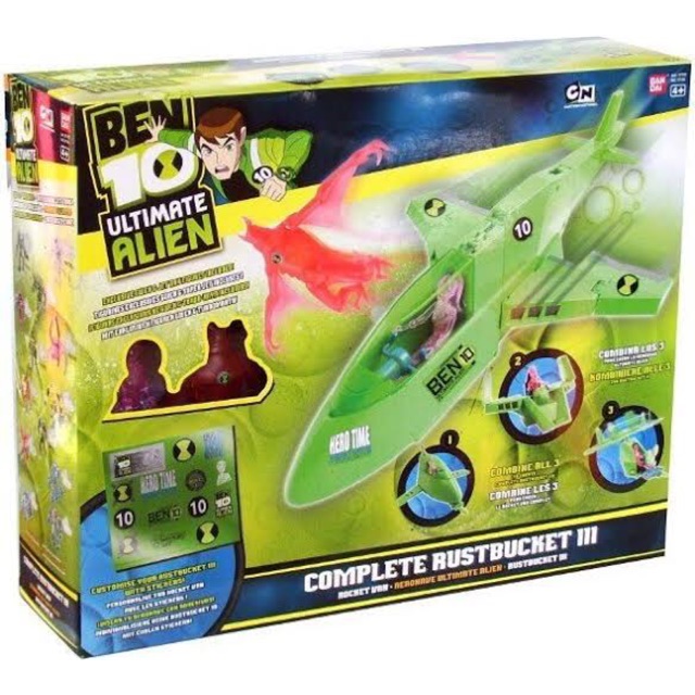 Ben 10 Ultimate Alien Complete Rustbucket III 3 w/ Clear Gwen & Jet Ray ...