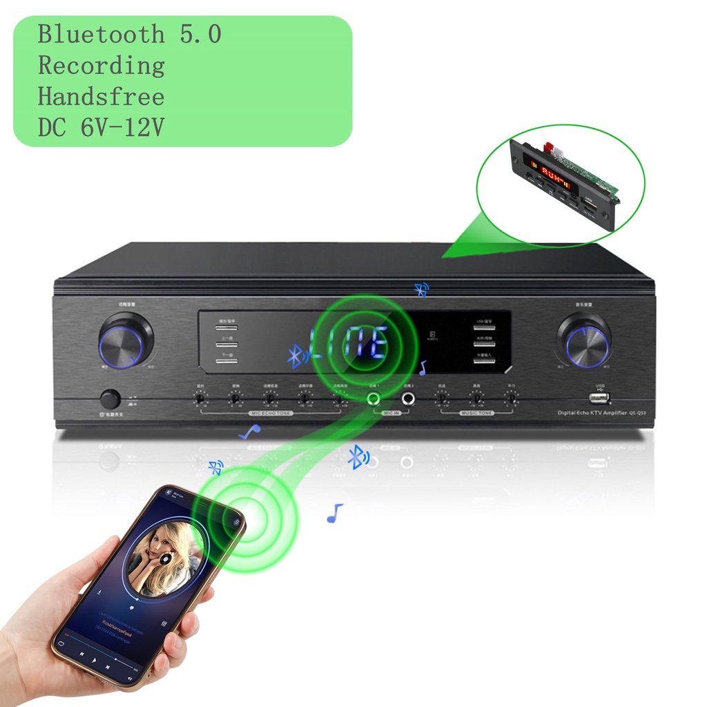 m3 bluetooth WMA WAV Decoder Board 12V Wireless Audio Module Color ...