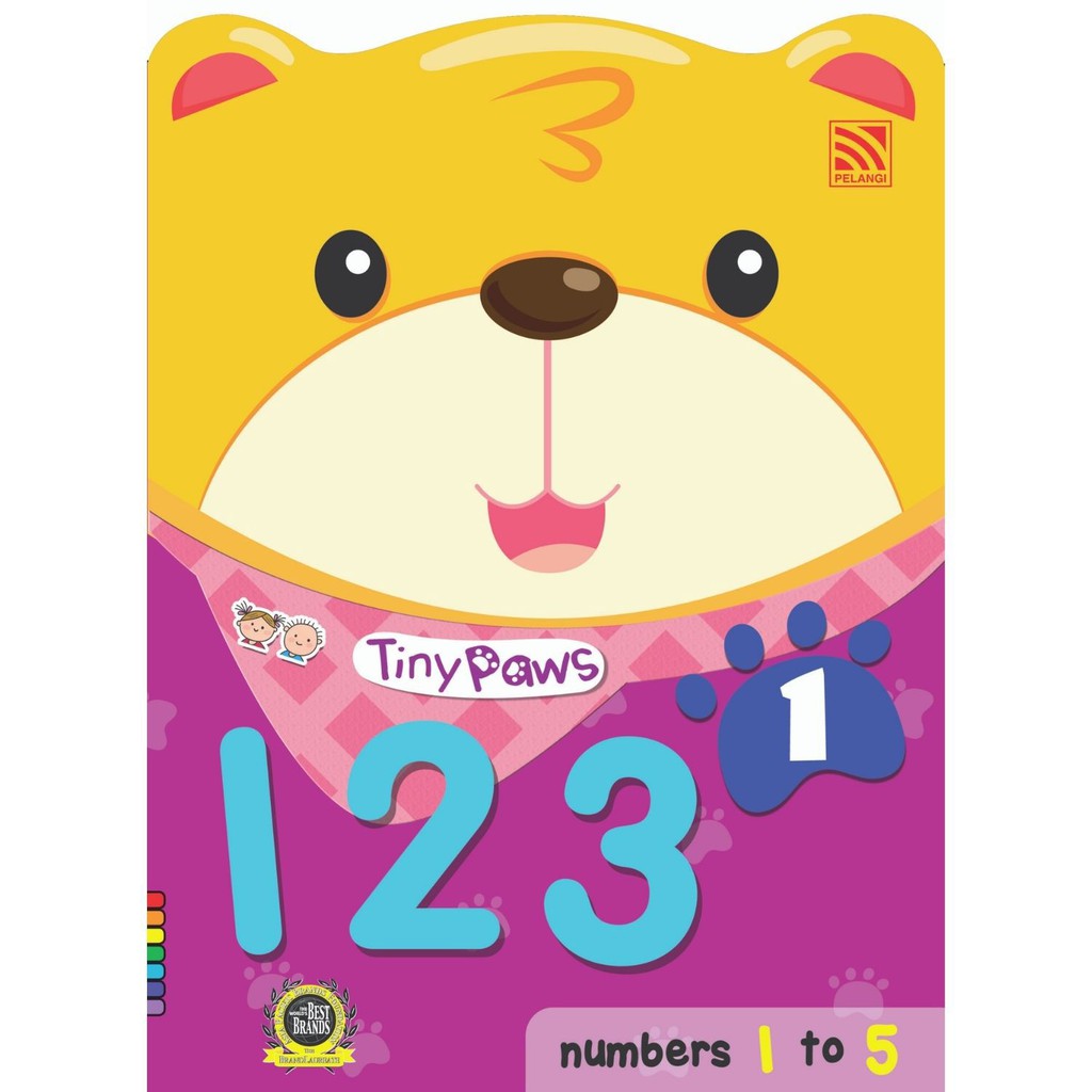 หนังสือเรียนเตรียมอนุบาล Tiny Paws 123 Book 1 (Numbers 1-5) Pelangithai ...