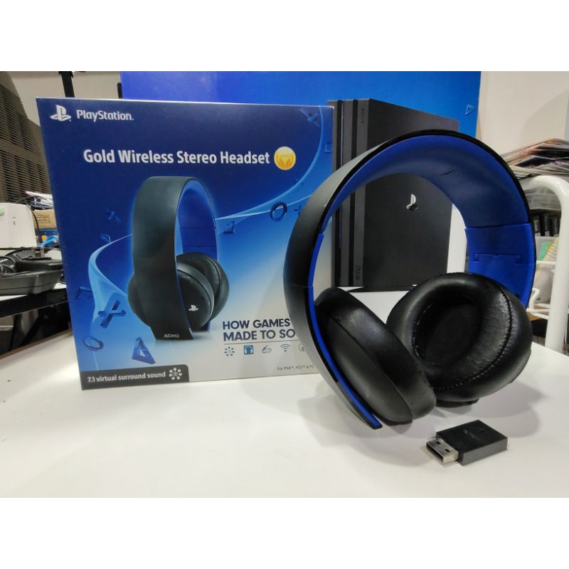 หูฟัง Ps4 Gold Wireless Stereo Headset งานกล่องมือสอง ใช้งานได้ปกติ