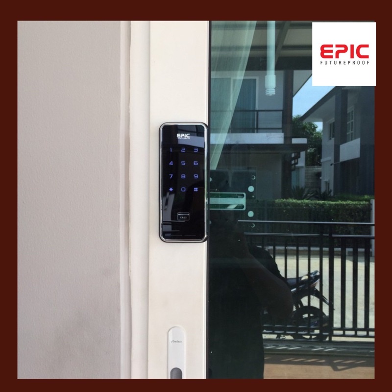 Epic digital door lock รุ่น Touch Hook สำหรับบานเลื่อน 2 ระบบ รหัส ...