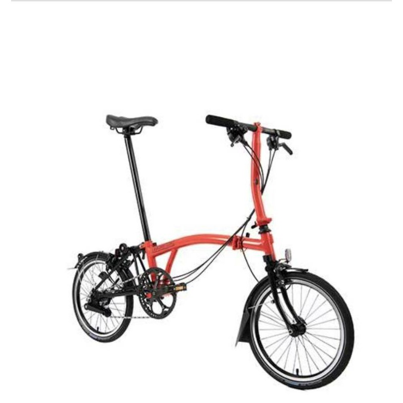 ัจักรยาน Brompton S6LX titanium Black Edition Rocket Red | Shopee Thailand