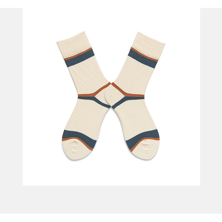 DE-016 ถุงเท้า แฟชั่น เกาหลี ญี่ปุ่น ข้อกลาง ข้อยาว | Shopee Thailand