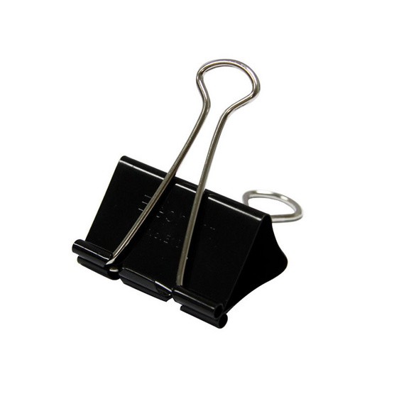 (KTS)คลิปหนีบดำ คลิปดำ คลิปหนีบเอกสาร ตราช้าง เบอร์ E108, E109, E110, E111, E112(เลือกเบอร์ได้ ...