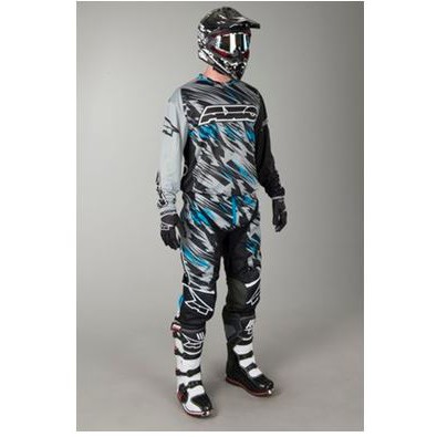 AXO Grunge Jersey Suit Black/Grey | Shopee Thailand