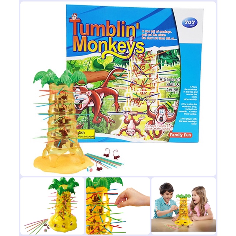เกมลิงเสียบไม้ Tumbling monkey เกมส์ลิงจ๋อจอมเกี่ยว ของเล่นฮิตตลอดกาล ...